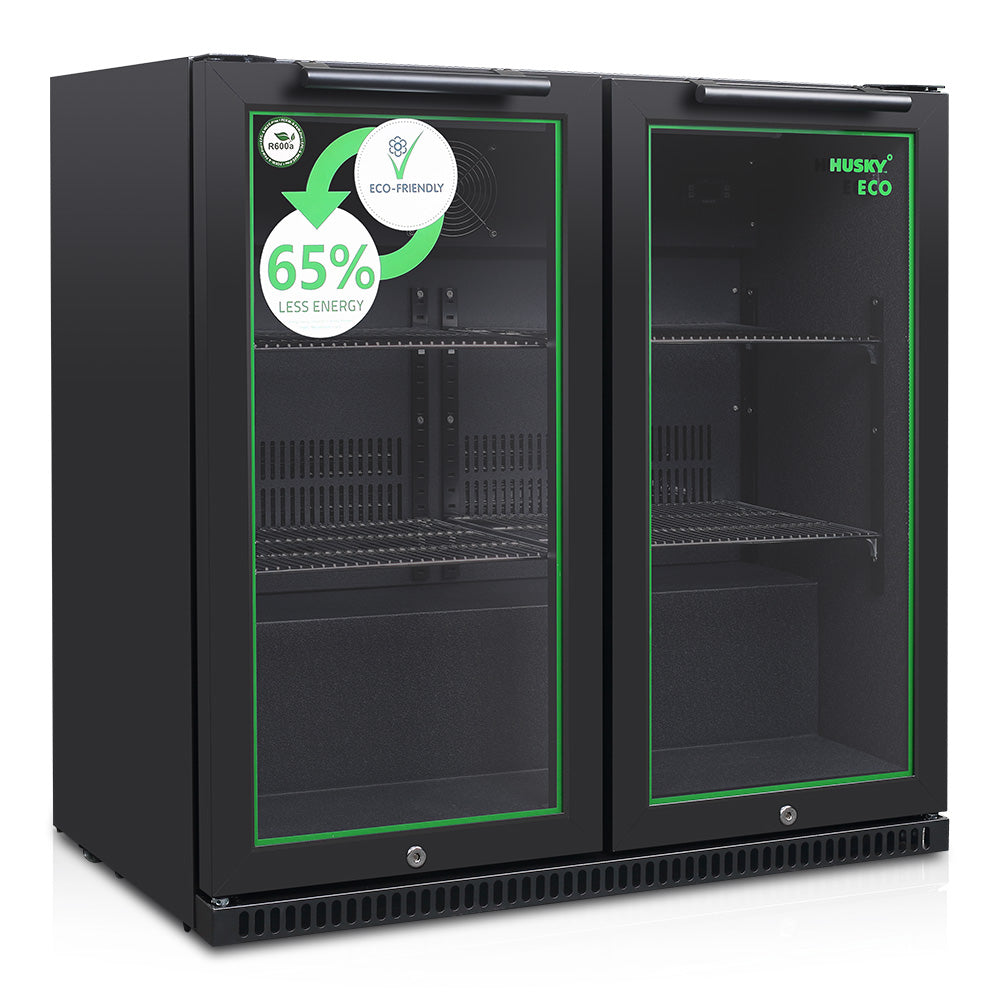 Husky Eco Back Bar Drinks Chiller – Energy-Saving, 220 Bottle Capacity