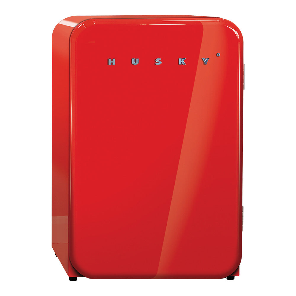 Husky 112L Retro Style Bar Fridge in Red (HUS-RETRO112RED.1)